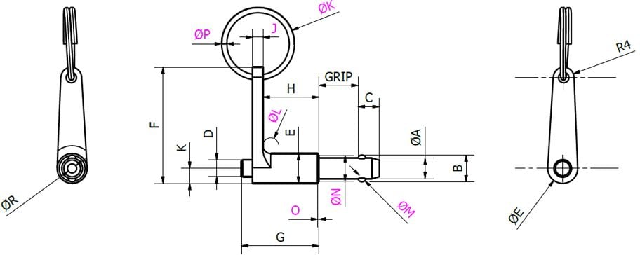 SBPBI25LH100SS | Smart Block Pin
